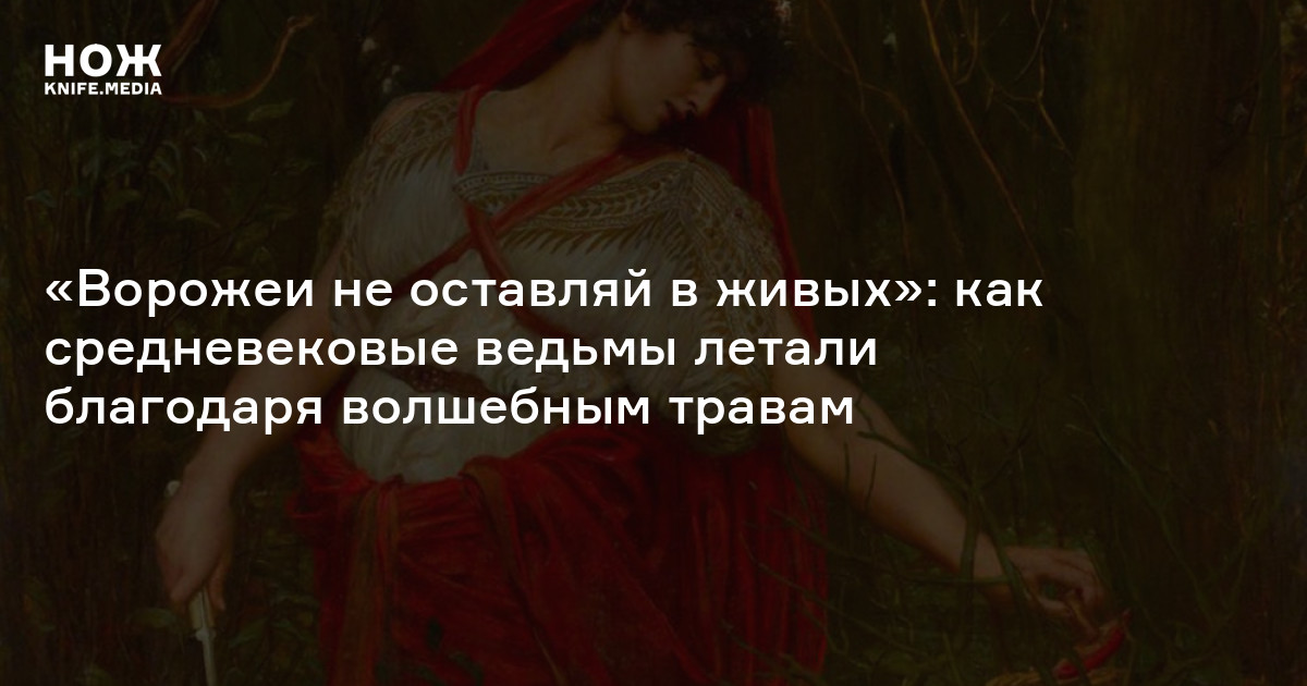 За что преследовали средневековых ведьм? — Нож