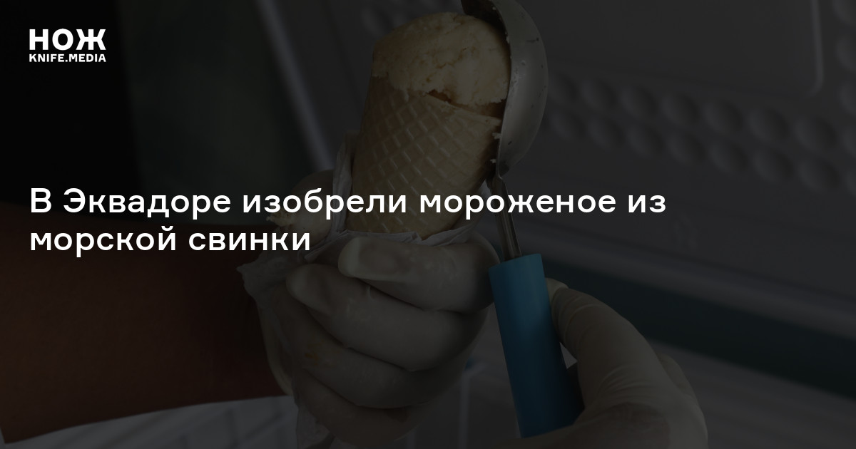 В Эквадоре изобрели мороженое из морской свинки — Нож